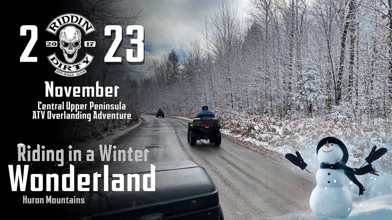 Riding in a winter wonderland - Huron Mountains in the Upper Peninsula ...
