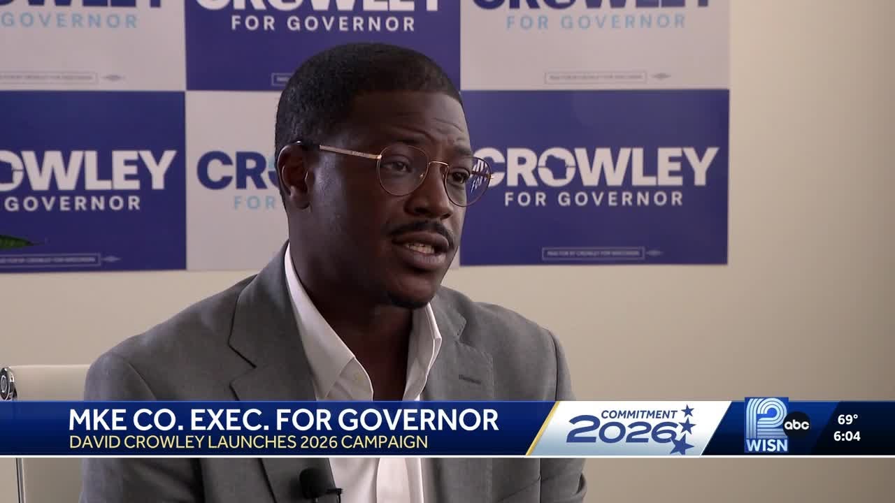 Milwaukee County Executive David Crowley launches campaign for governor ...
