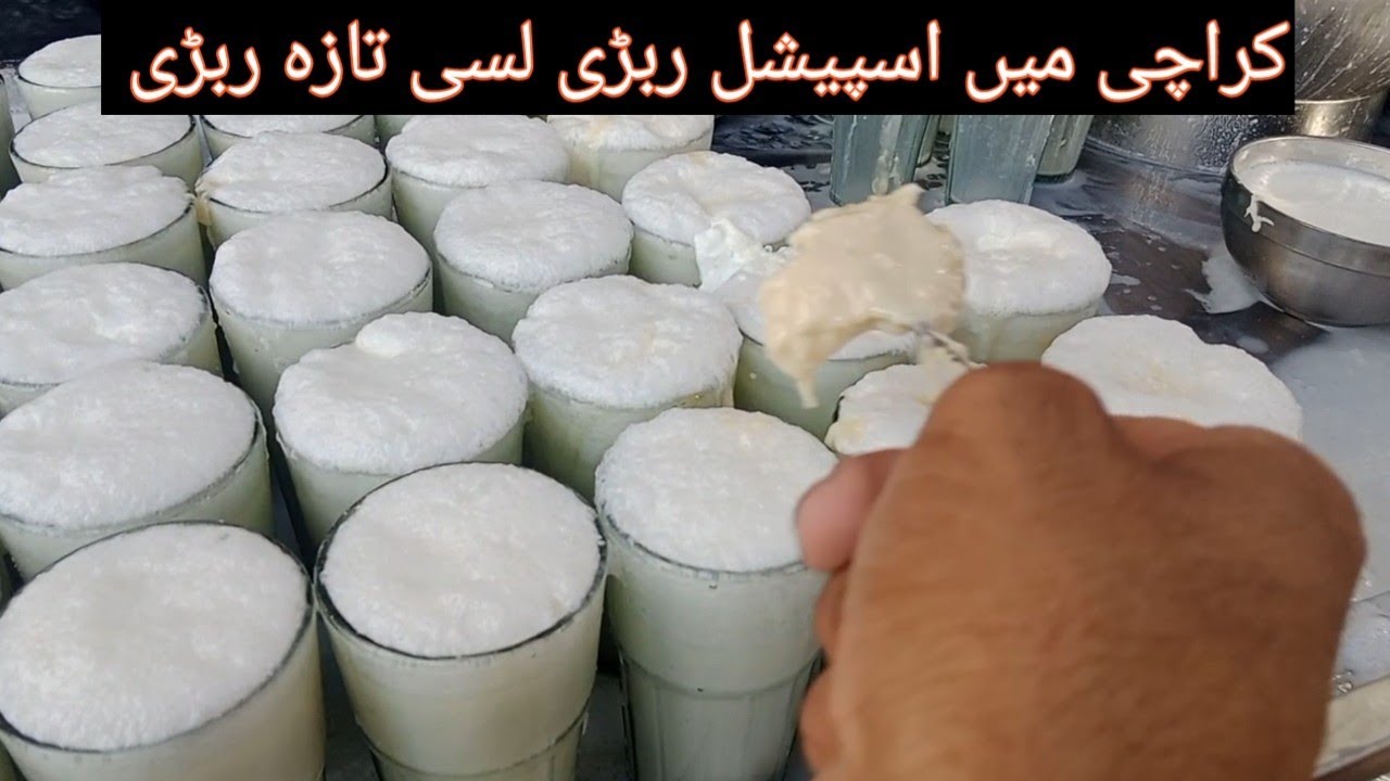 Special Rabri Lassi In Karachi Ajmeri Lassi Malir Famous Lassi Point In ...