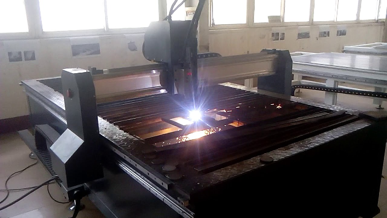 TigerTec CNC Plasma machine with Hypertherm plasma supply - YouTube