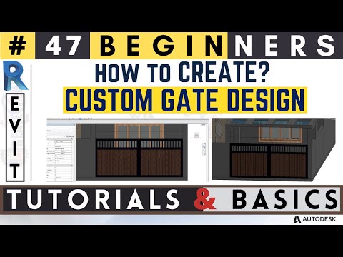 #47 Beginners / Creating Gate Design / Main Gate / Revit Tutorials ...