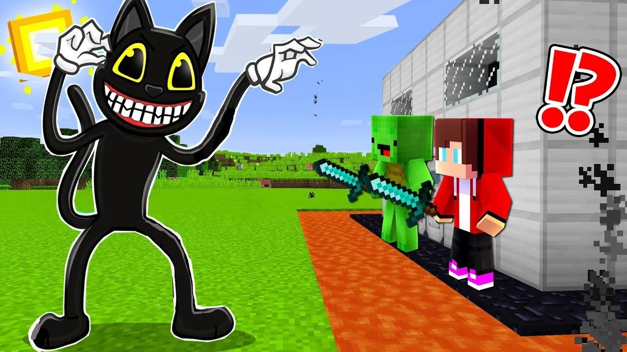 CARTOON CAT vs The Most Secure House - Minecraft-Spiel von Mikey und JJ (Maizen Parodie) - YouTube
