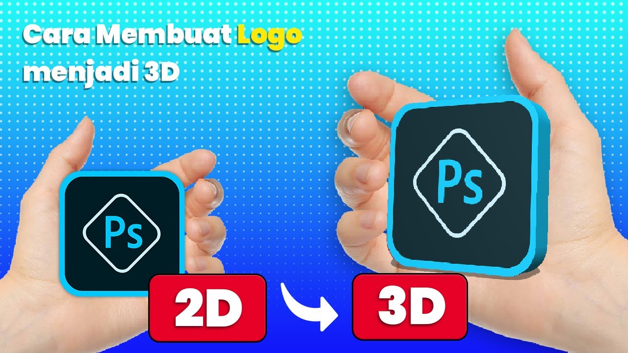 Cara Membuat Logo menjadi 3D di Photoshop | Mudah !! - YouTube