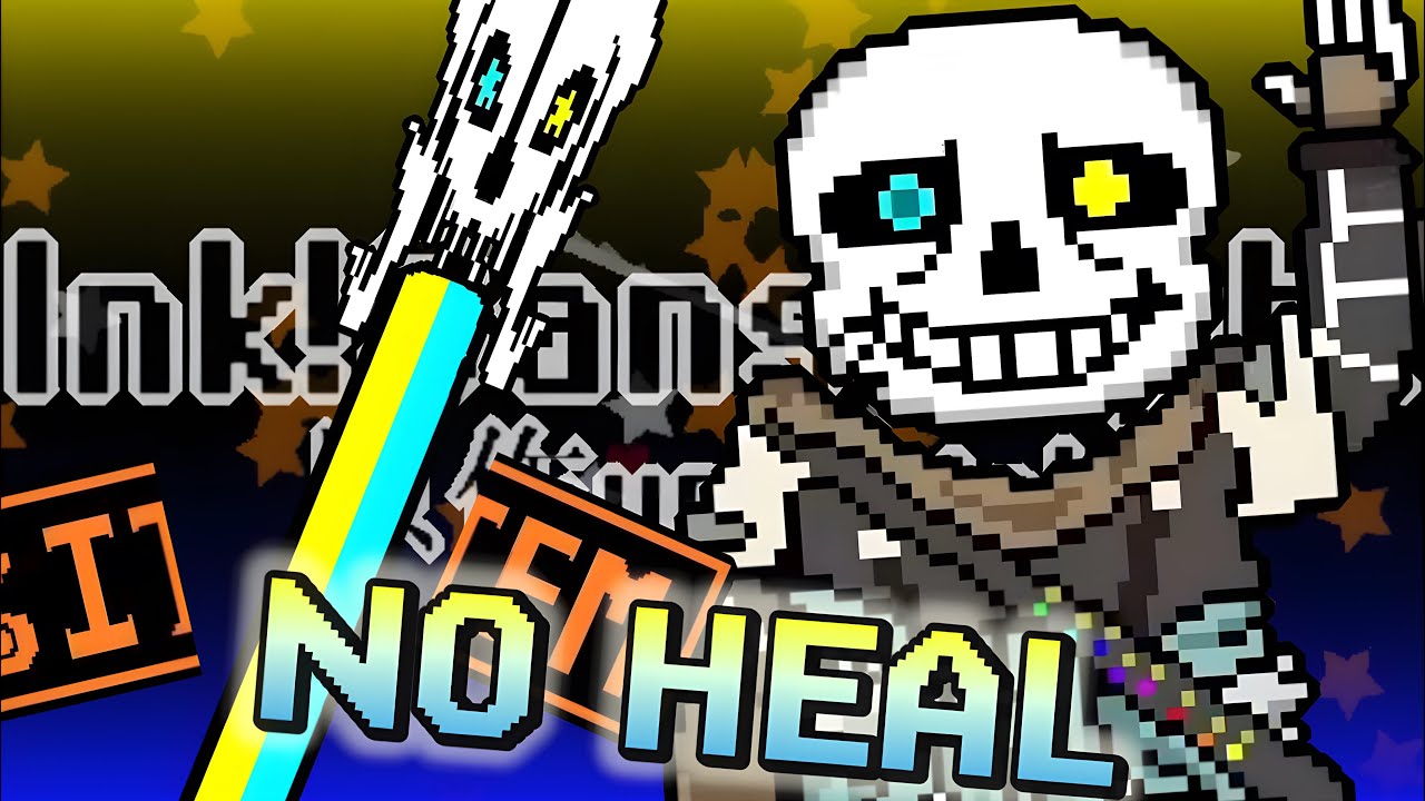 【UNDERTALE AU】InkSans Phase1 NO HEAL!!! - YouTube