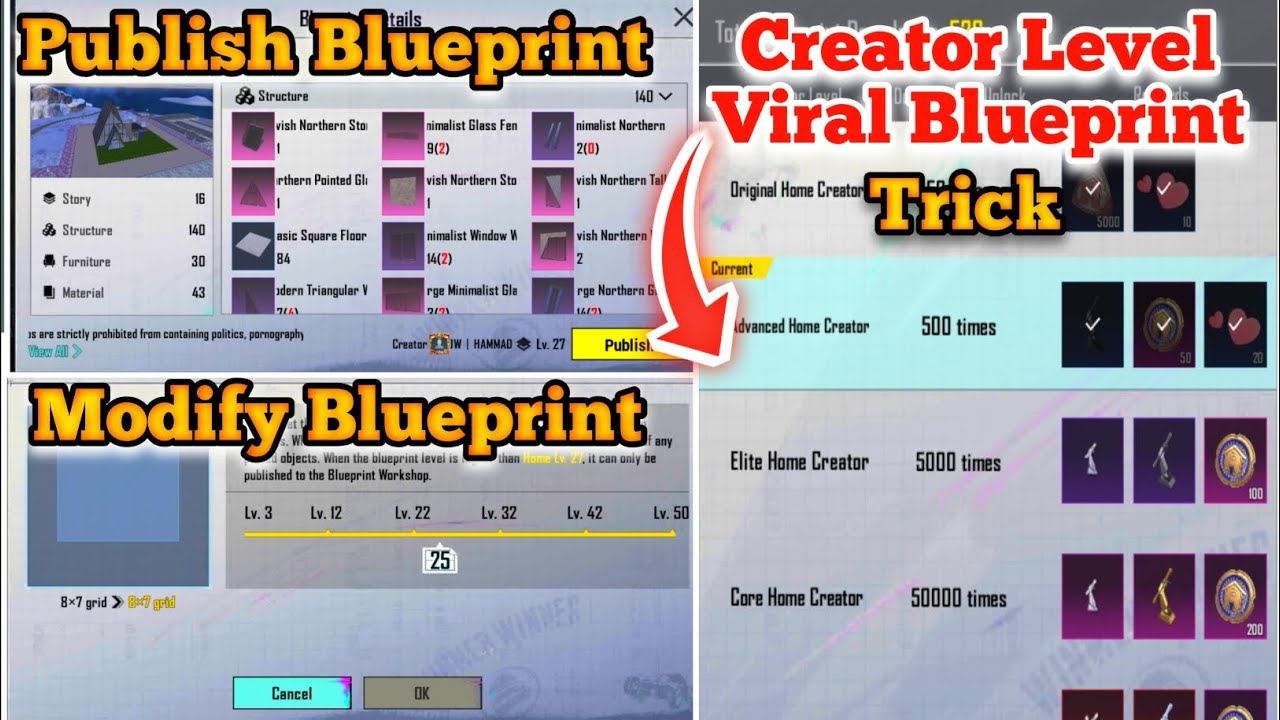 🤯All tips and tricks about my home blueprint My Home Blueprint BGMi ...