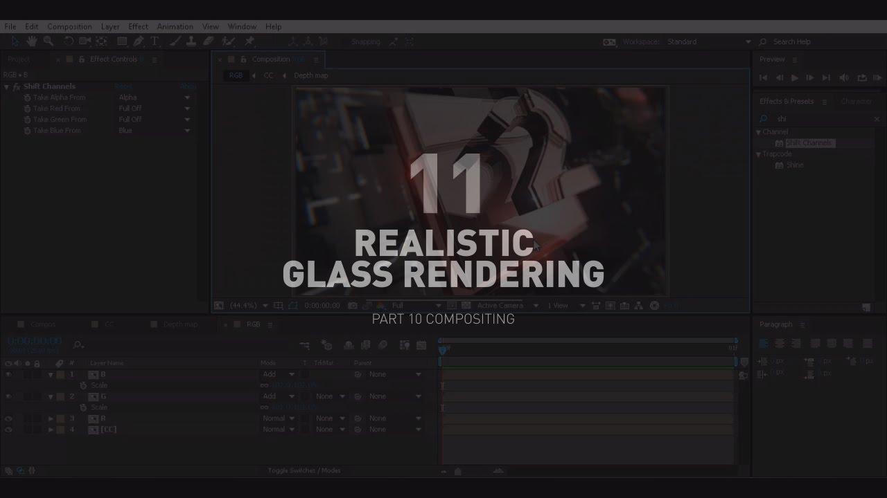Part 10 compositing (Cinema 4D + After Effects) - YouTube