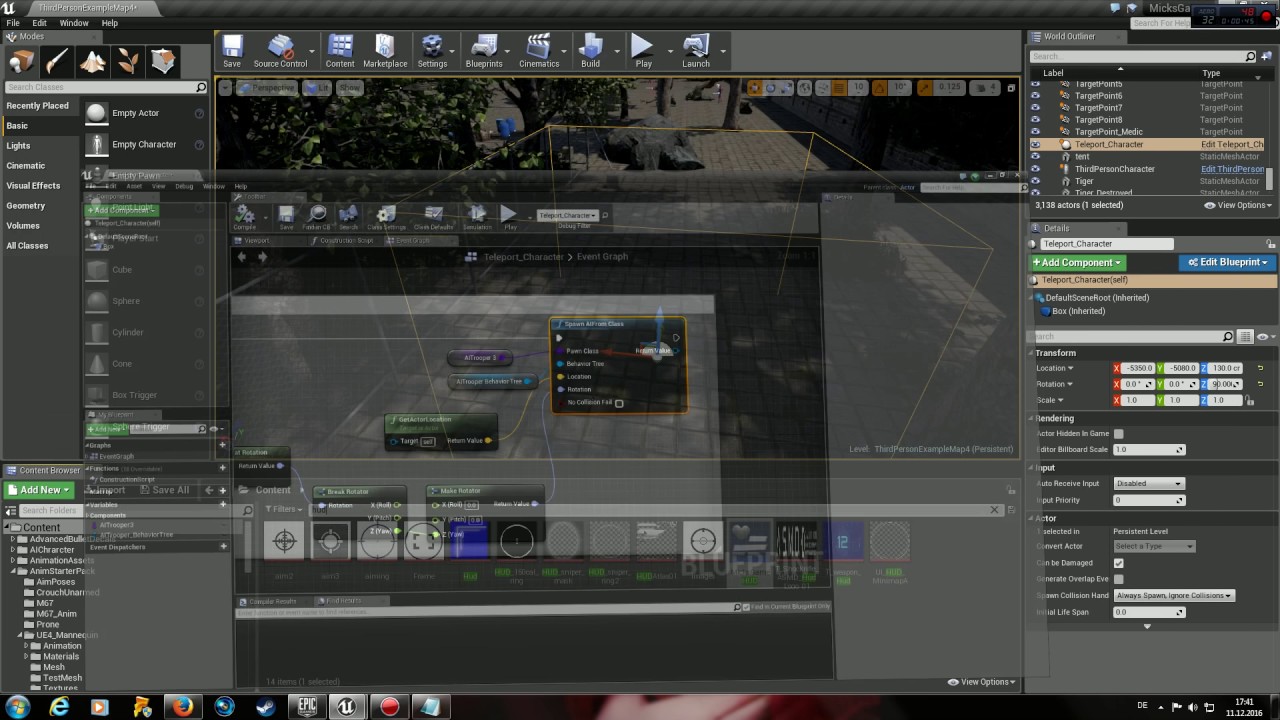 Unreal Engine 4: Teleport Character - YouTube
