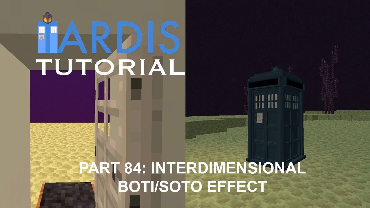 Minecraft 1.19 TARDIS Tutorial Part 84: Interdimensional BOTI/SOTO ...