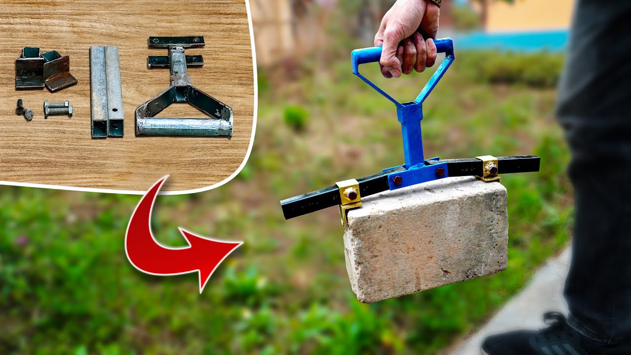 Workers like amazing homemade brick handle tool so much | How to DIY ...