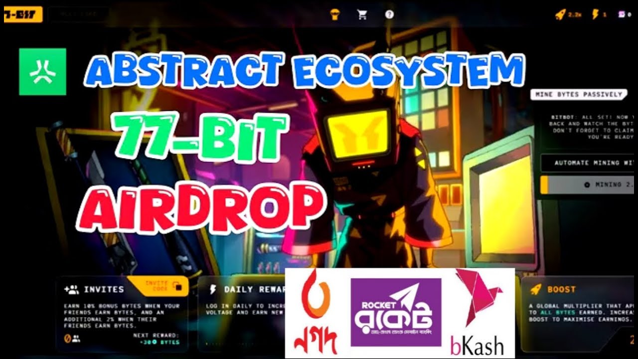 77-bit Airdrop🤯 - Abstract Ecosystem Airdrop🤑🤑 - cyberpunk Partner New ...