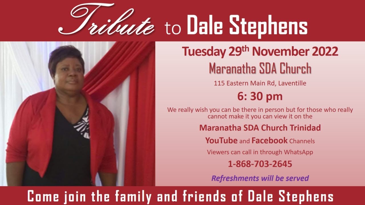 Tribute To Dale Stephens || Tuesday 29th November 2022 - YouTube