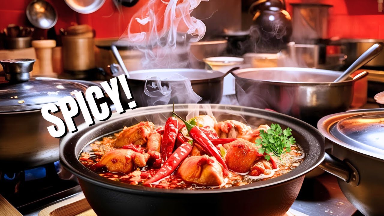 Spicy Chicken Hot Pot Recipe - YouTube