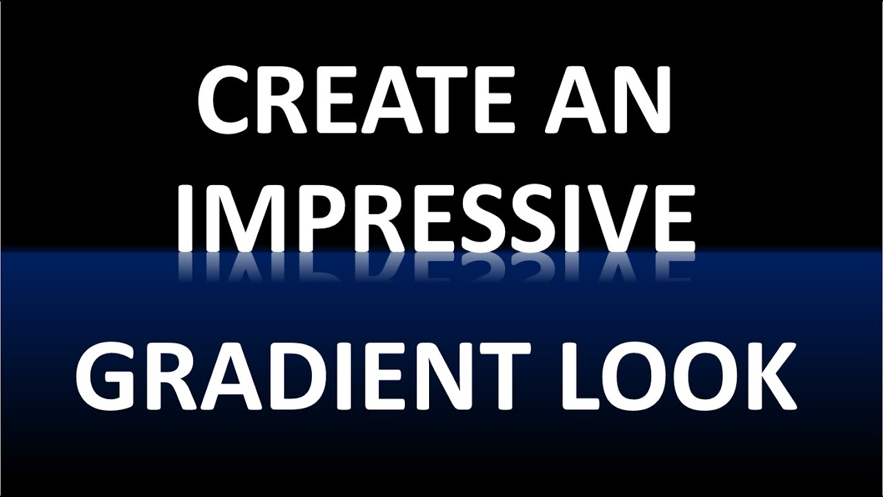 Creative gradient powerpoint presentation with shadow text - YouTube