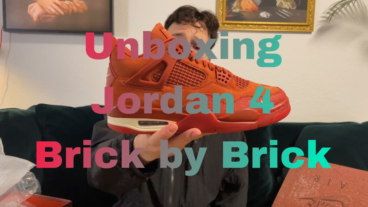 Unboxing Nike Air Jordan 4 Brick by Brick 🧱 von Nigel Sylvester. - YouTube