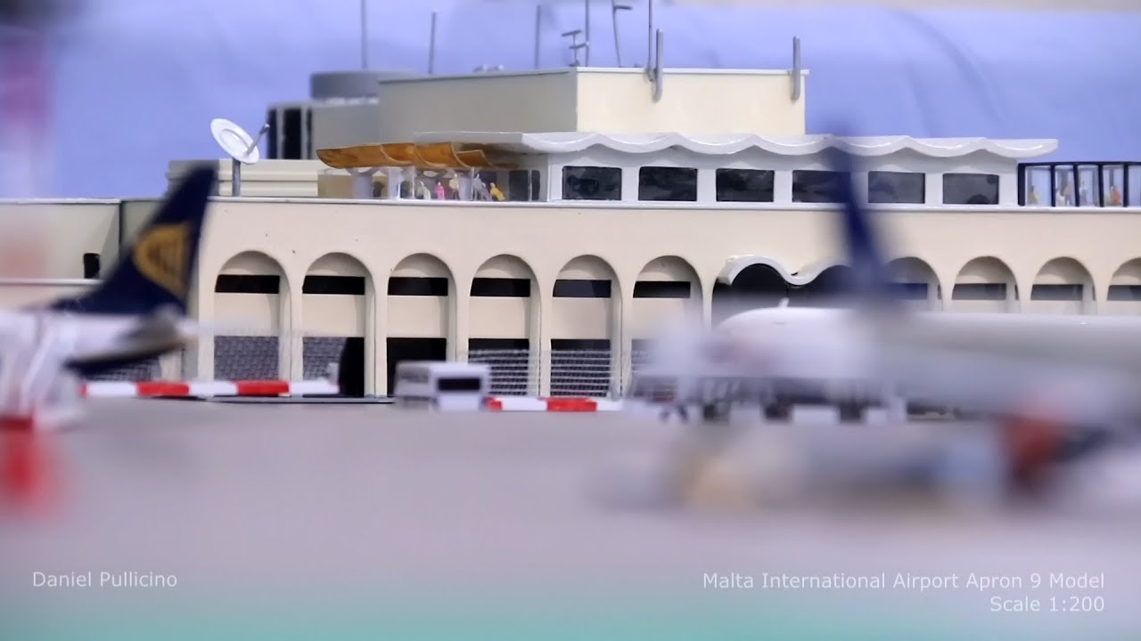 Malta International Airport Scale 1:200 Model - Exhibition 2018 - YouTube