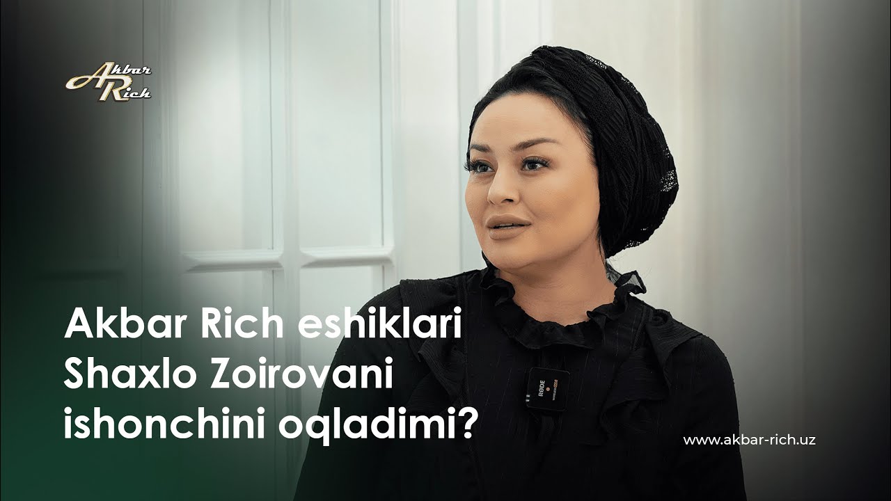 Shaxlo Zoirova uyidan intervyu! Akbar Rich eshiklari aktrisani ...