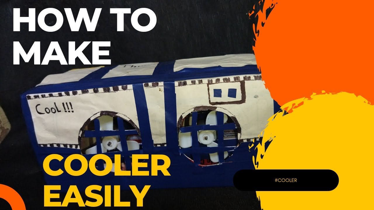 how to make double fan cooler|| homemade cooler||diy cooler - YouTube