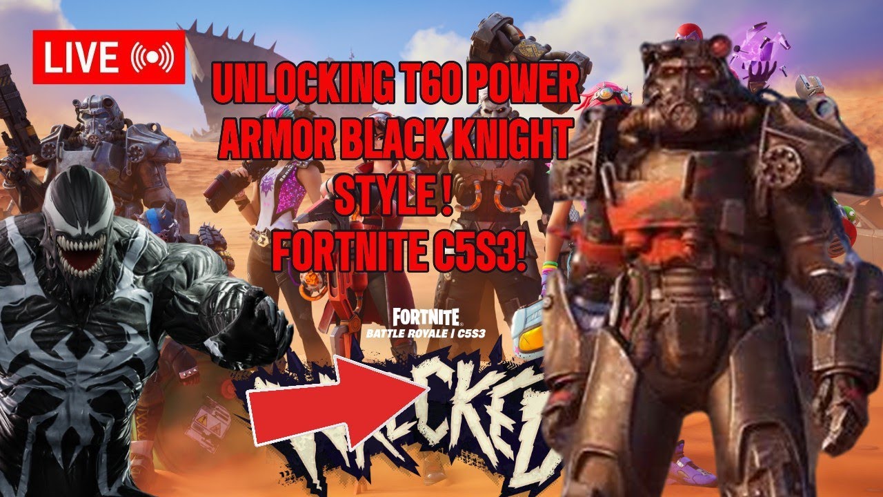 GRINDING FOR THE T 60 POWER ARMOR BLACK KNIGHT (SEASON 3 FN) - YouTube
