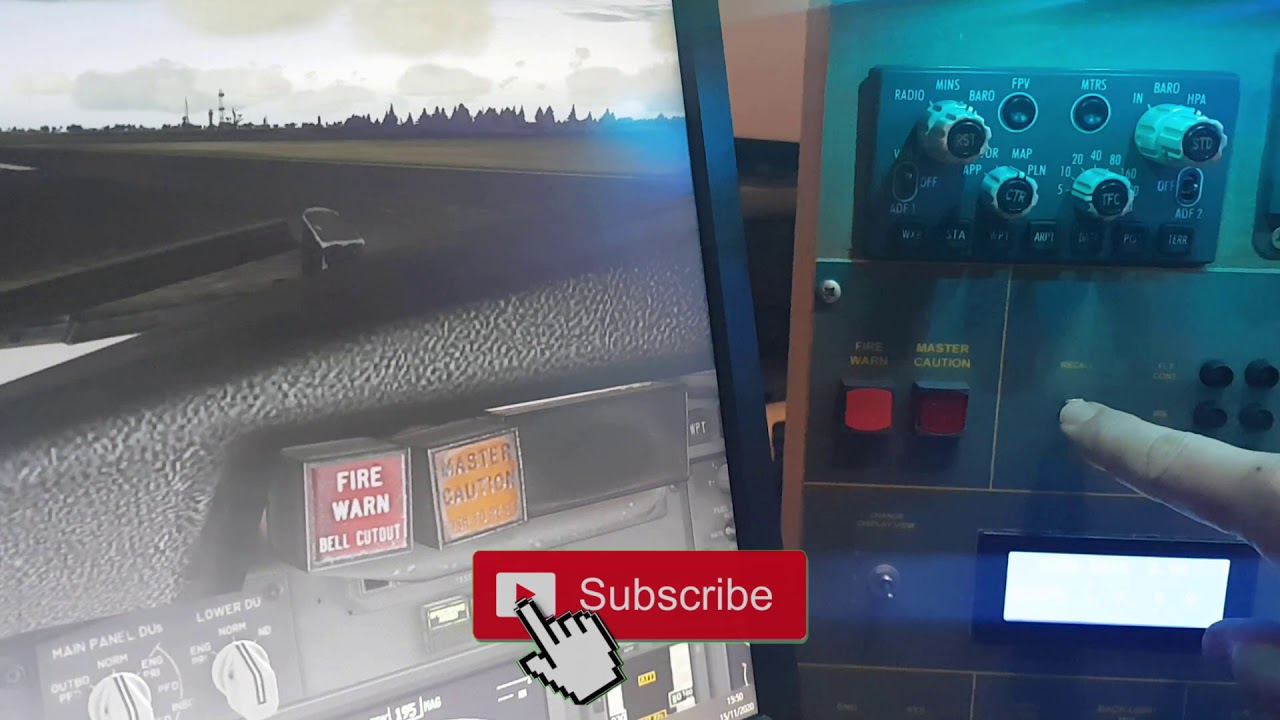 737 PMDG Offset #1 Master Caution - YouTube