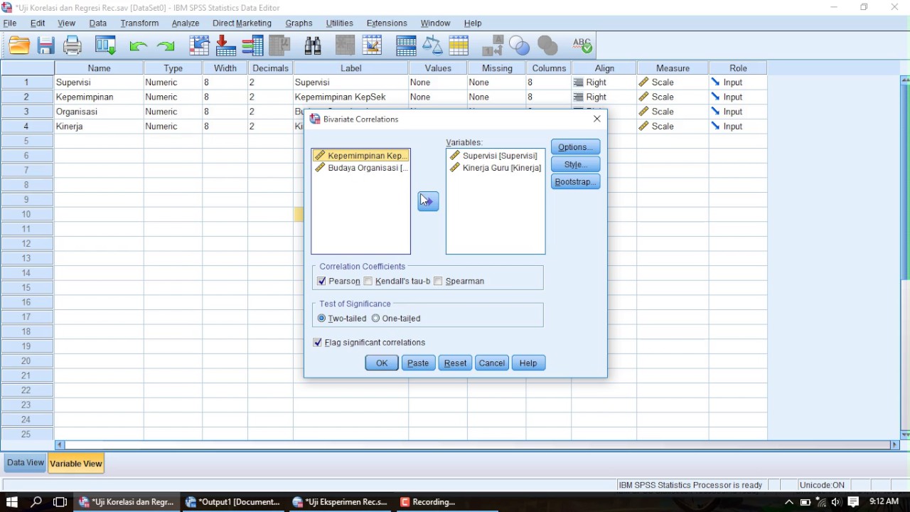Uji Korelasi - YouTube