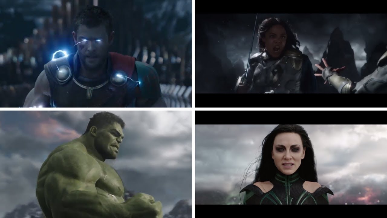 Thor Ragnarok Thor Vs Hela Thor Hulk Valkyrie Team Defeat Hela Ending ...