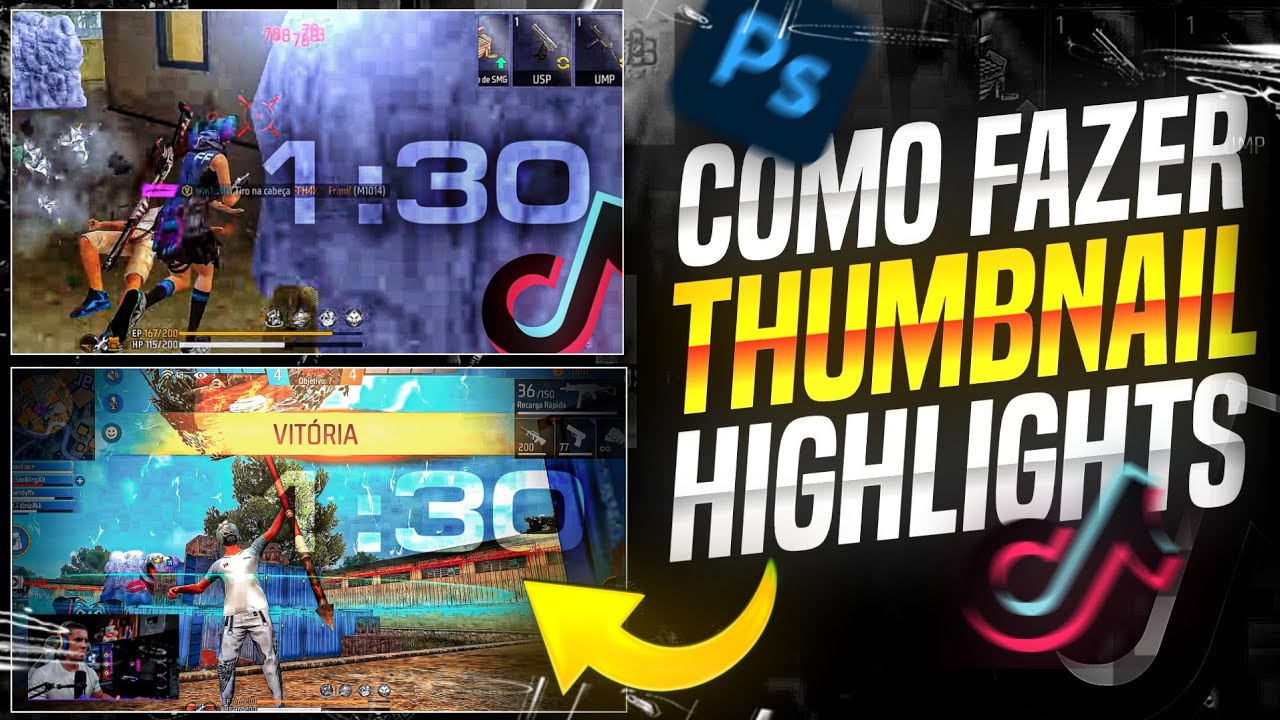 COMO FAZER THUMBNAIL HIGHLIGHTS PELO CELULAR PS TOUCH THUMBNAIL FREE ...