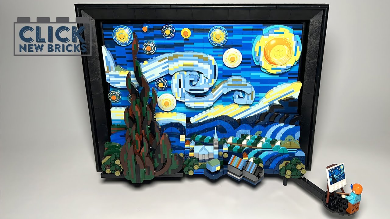Lego Ideas 21333 - Vincent van Gogh - The Starry Night Speed Build ...