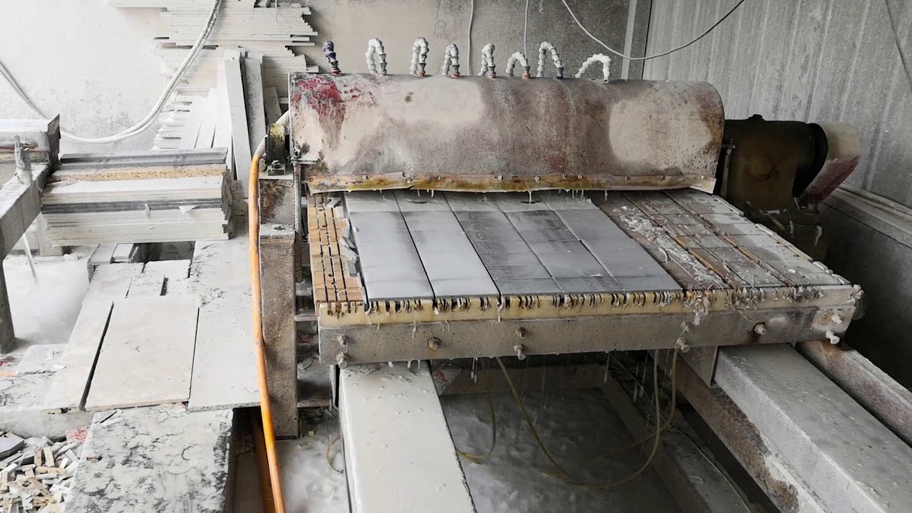 stone cutting machine, multi blade cutting machine, granite slab ...