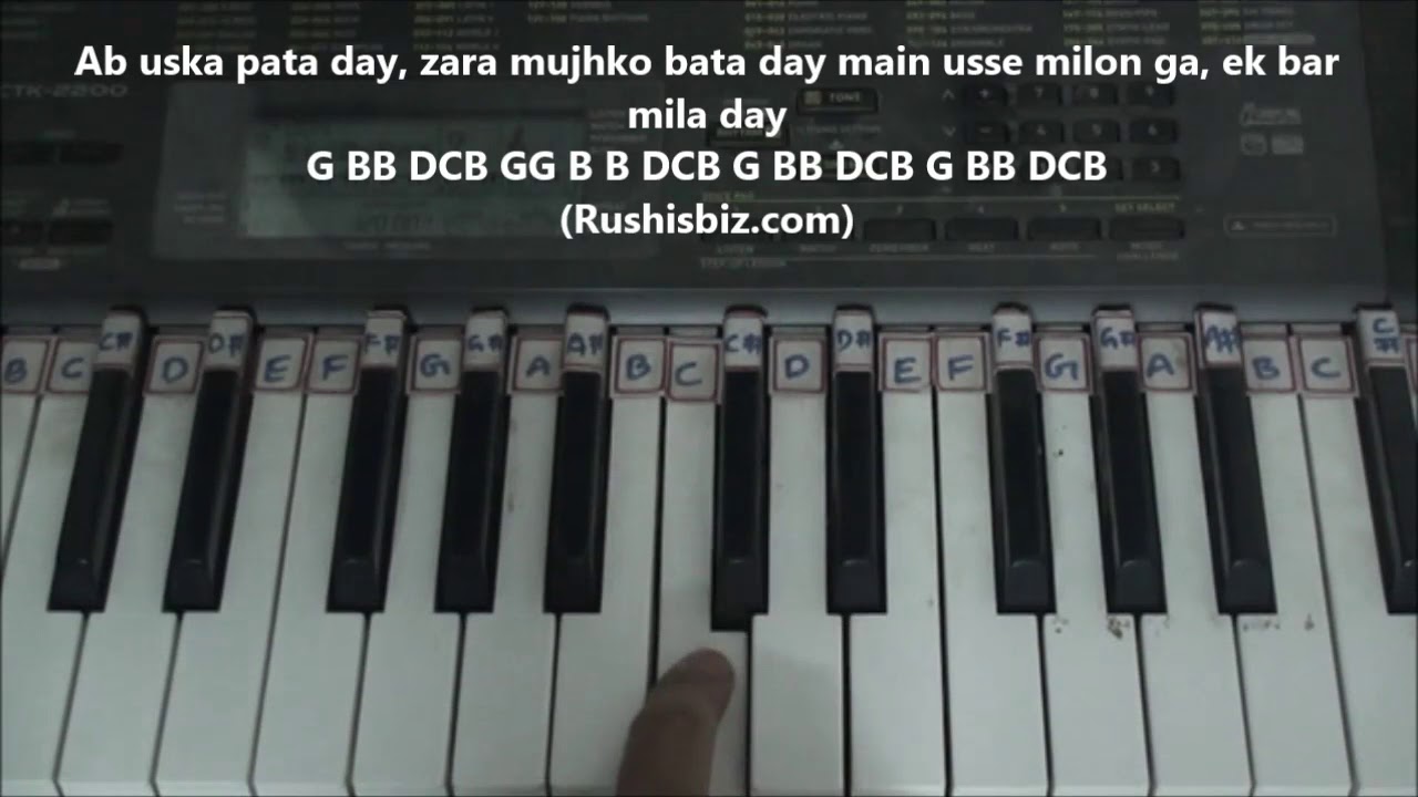 Hawa Hawa Ae Hawa - Piano Tutorials - Pop song | 1200 Songs BOOK/PDF ...