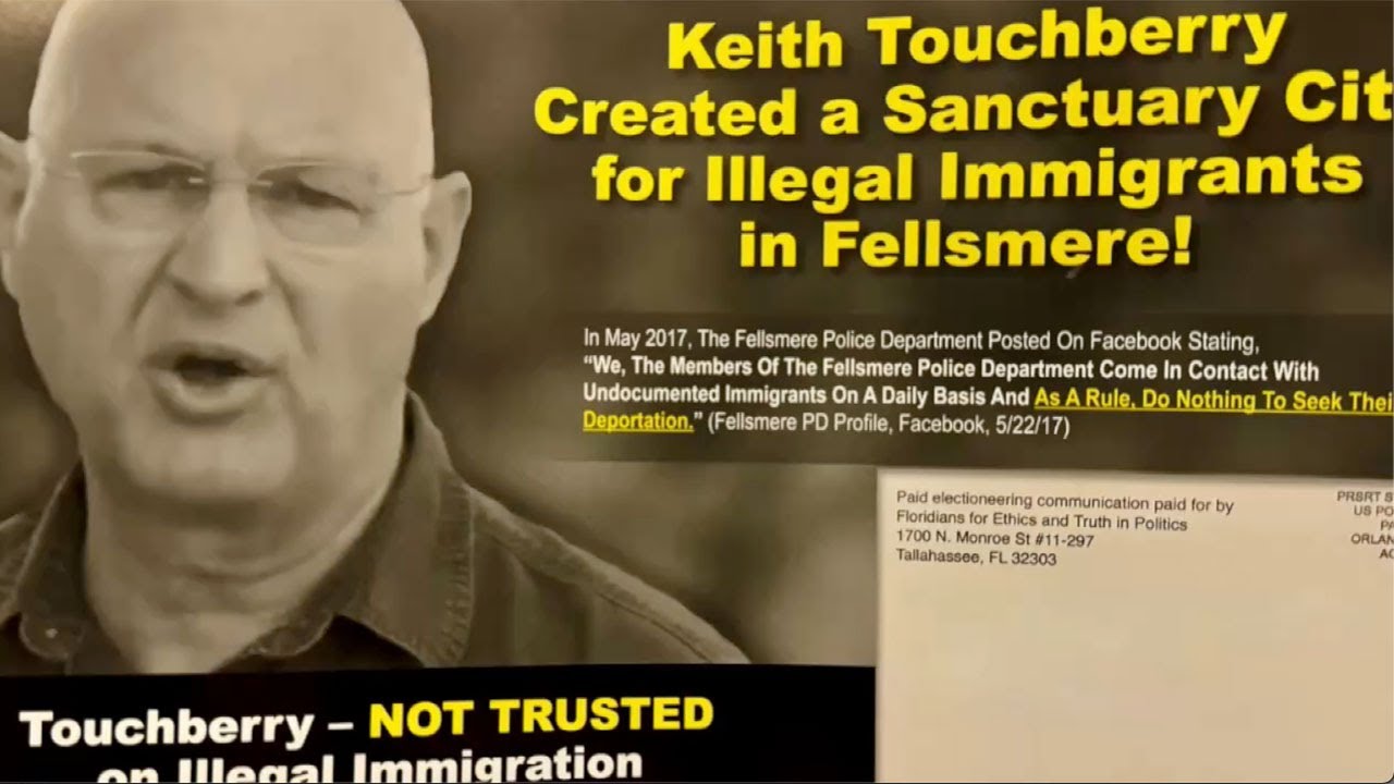 Keith Touchberry pushes back on Fellsmere sanctuary city claims - YouTube
