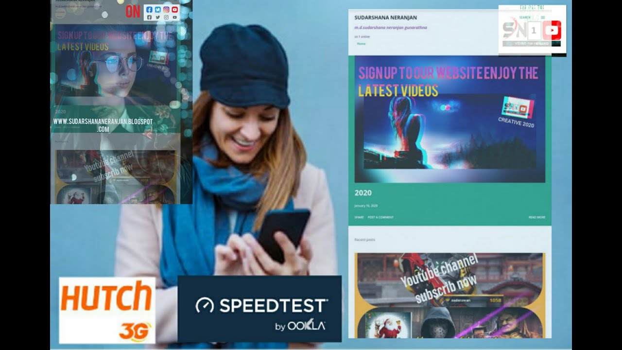 Hutch 3G internet speed test - YouTube