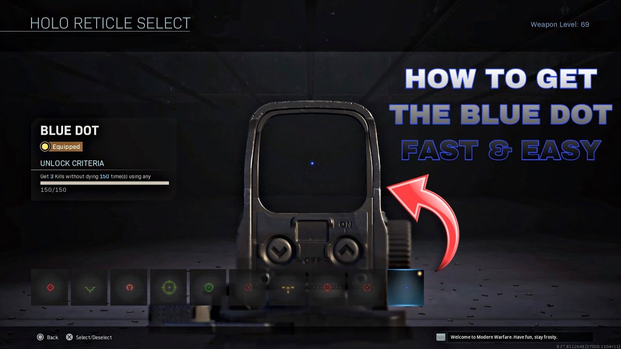 THE FASTEST & EASIEST WAY TO UNLOCK THE BLUE DOT (Modern Warfare) - YouTube