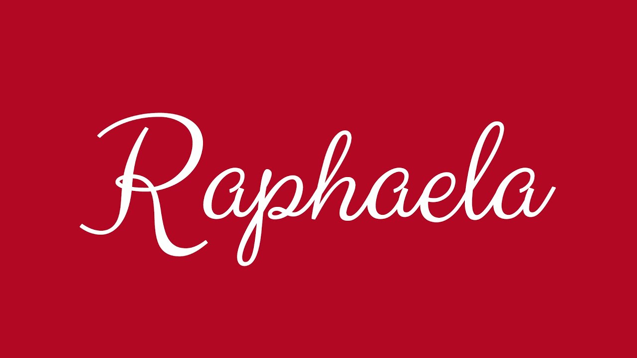 Learn how to Sign the Name Raphaela Stylishly in Cursive Writing - YouTube