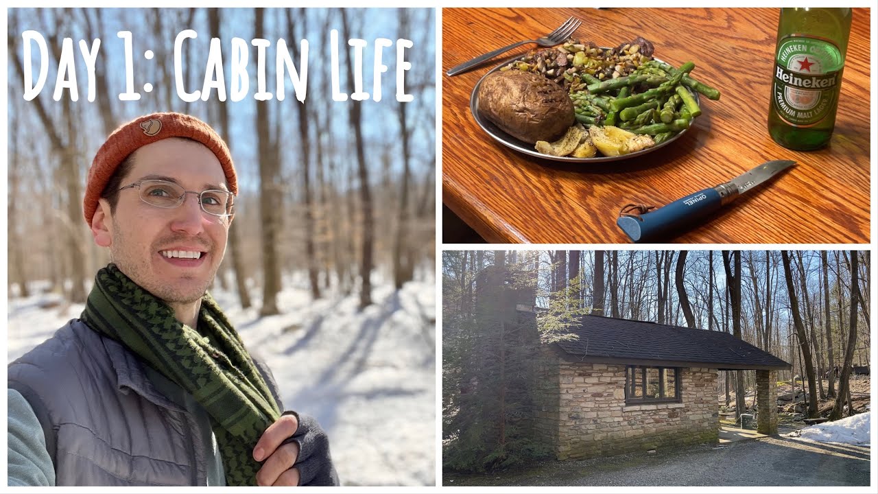 Alone in a Rustic Cabin in Forbes State Forest for 48 hrs: 6 Mile Hike ...