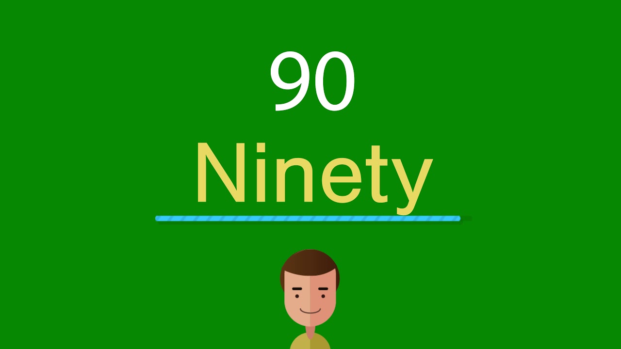 Como dizer 90 em inglês - YouTube