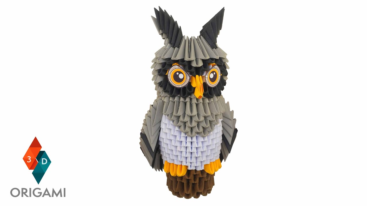 3D Origami - Owl - YouTube