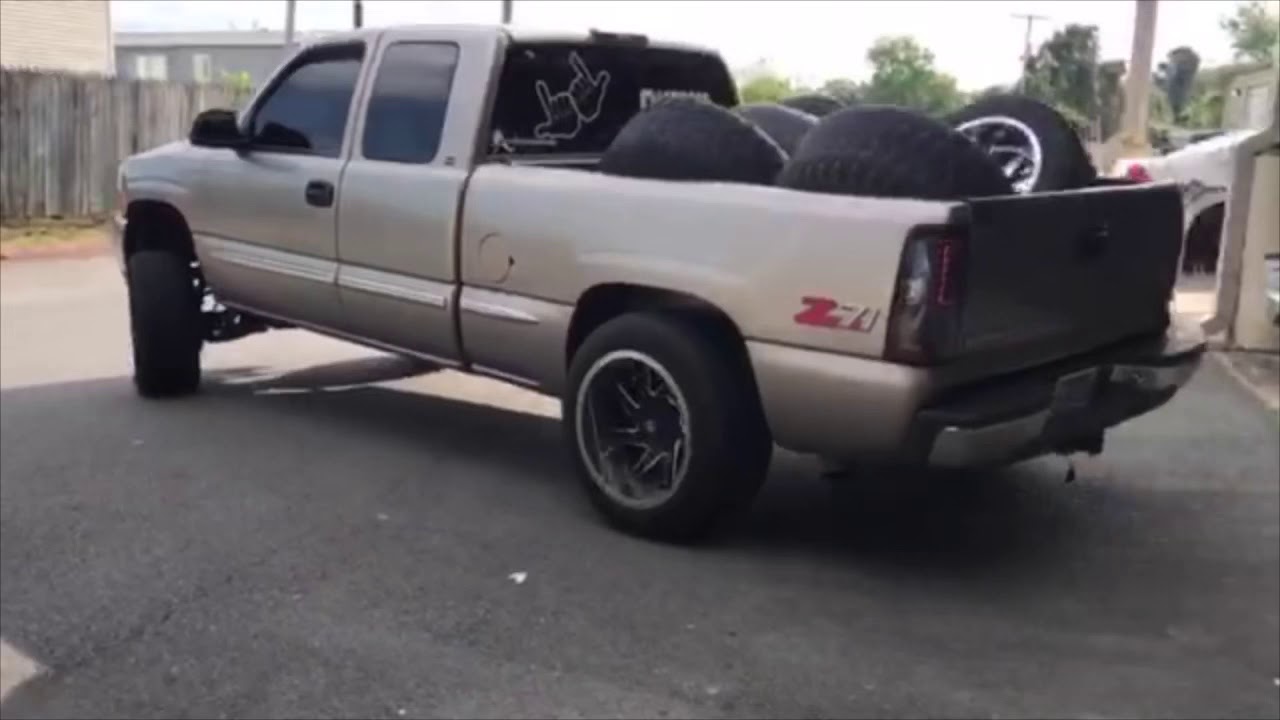 Squatted Gmc Sierra - YouTube