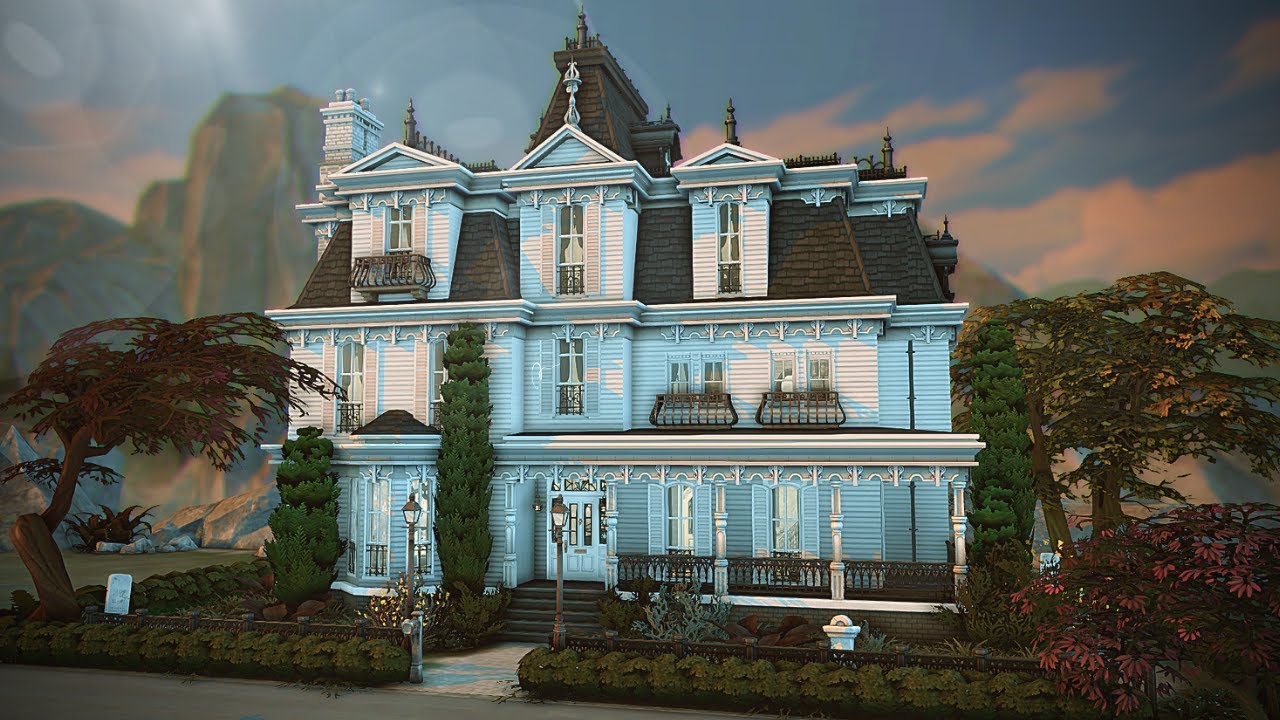 Vampire Family Home | The Sims 4 Speed Build | Creating A Save File ...