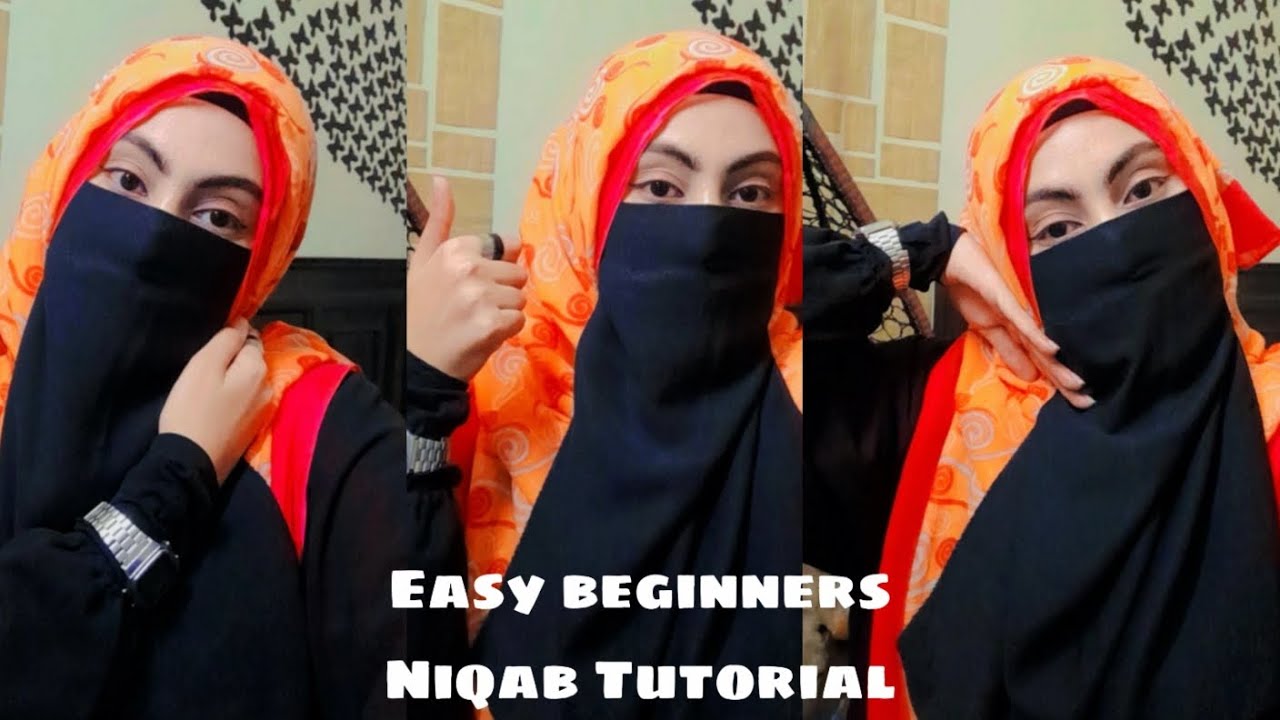 Easy Beginner's Niqab Tutorial #niqabtutorial #viralhijab #queen # ...