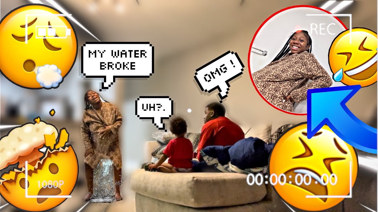 MY WATER BROKE PRANK 😂😂 MUST WATCH ️ ️ - YouTube