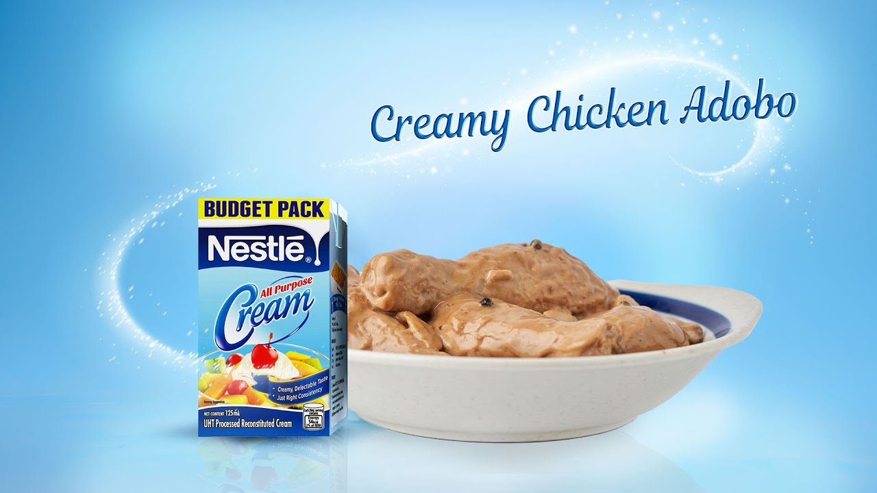 How to Make Creamy Chicken Adobo with NESTLÉ® All Purpose Cream - YouTube