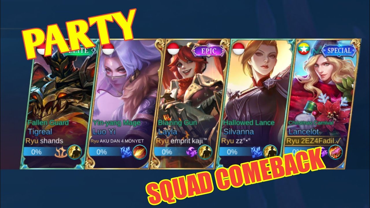 PARTY FULL SQUAD - YouTube