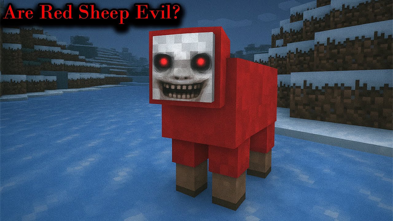 Watch out for red sheep in Minecraft (Minecraft Creepypasta) - YouTube