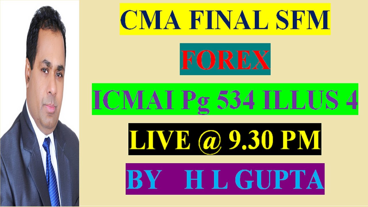 FOREX ILLUSTRATION 4, CMA FINAL SFM Pg 534 FOREX BY HL GUPTA To Buy CLS ...