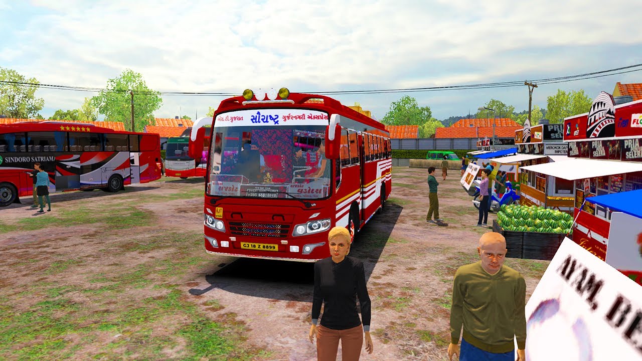 Superfast GSRTC Bus | Thrilling Overtake | G29 Steering Wheel Gaming - YouTube