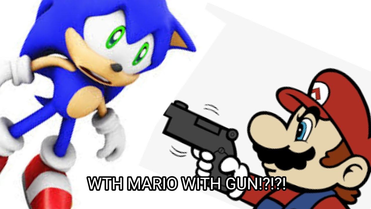 sonic and Mario's gun - YouTube