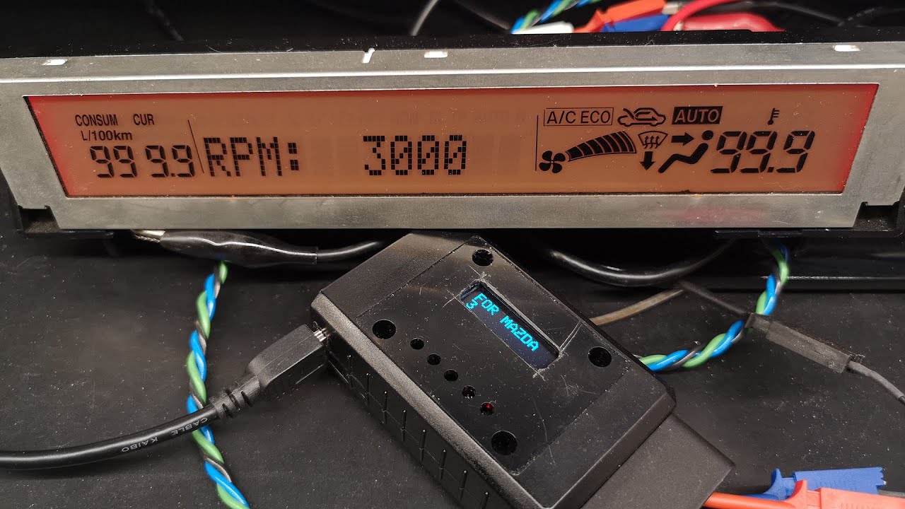 Mazda 3 LCD controller for replacement Head Units - YouTube
