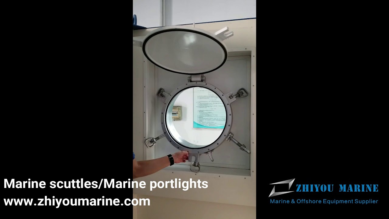 Fixed Marine Porthole Windows Side Scuttle With Storm Cover - YouTube