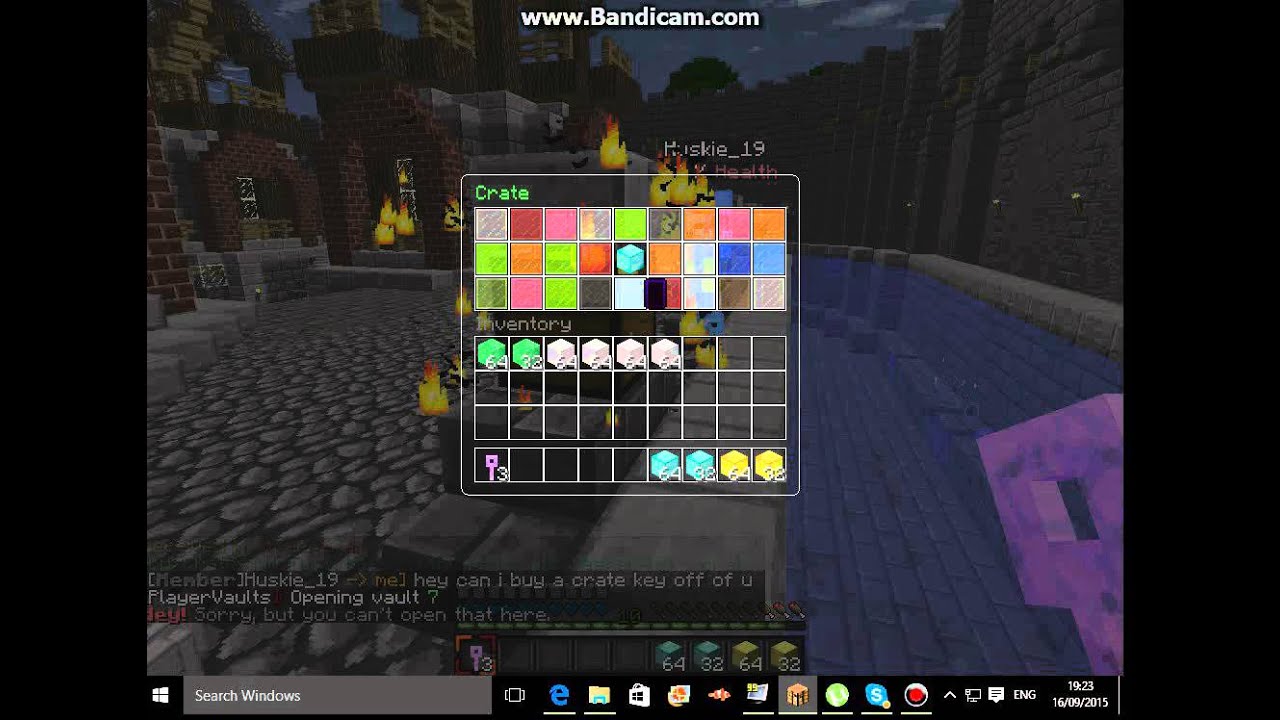 Minecraft ep1 crate key opening - YouTube