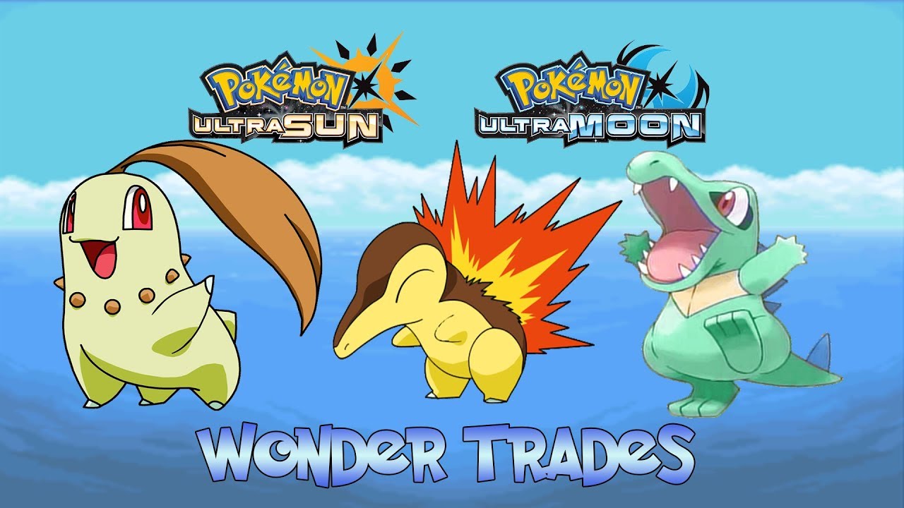 Pokemon Ultra Sun and Moon/SUN AND MOON JOHTO STARTERS WONDERTRADES ...
